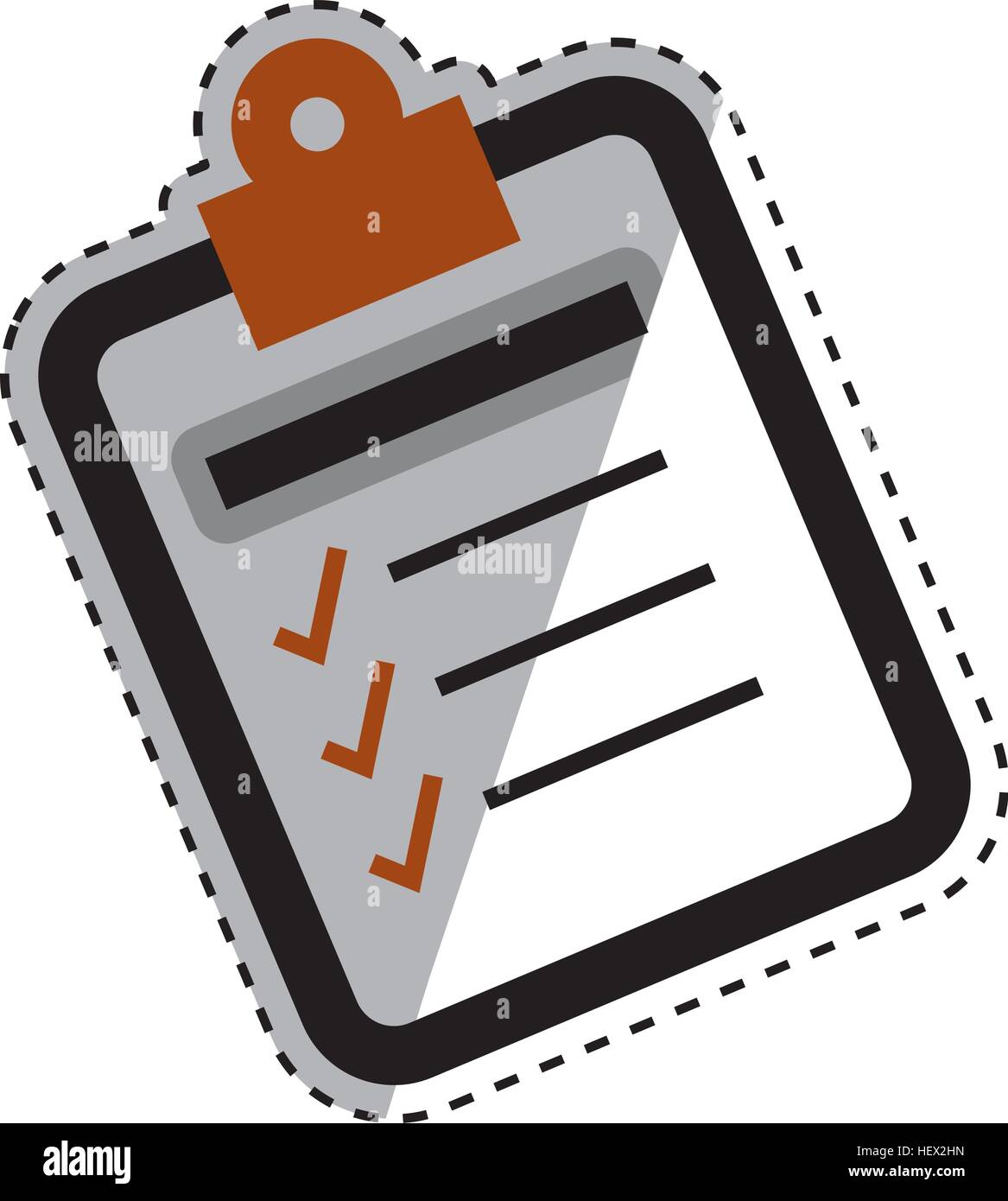 Checklist form symbol Stock Vector Image & Art - Alamy