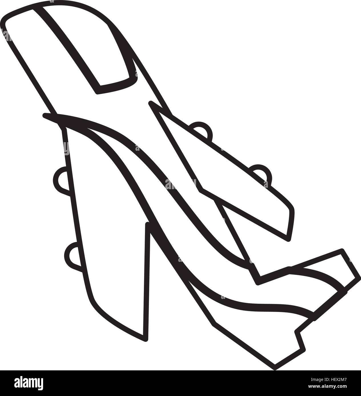 Jet airplane symbol Stock Vector Image & Art - Alamy