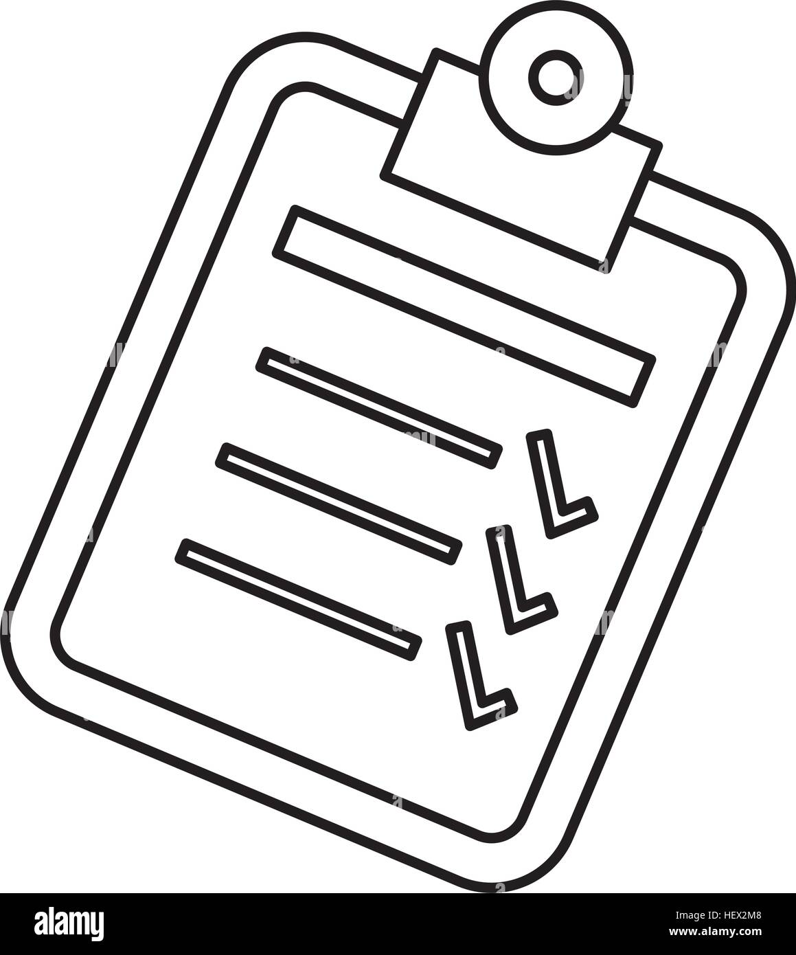 Checklist form symbol Stock Vector Image & Art - Alamy