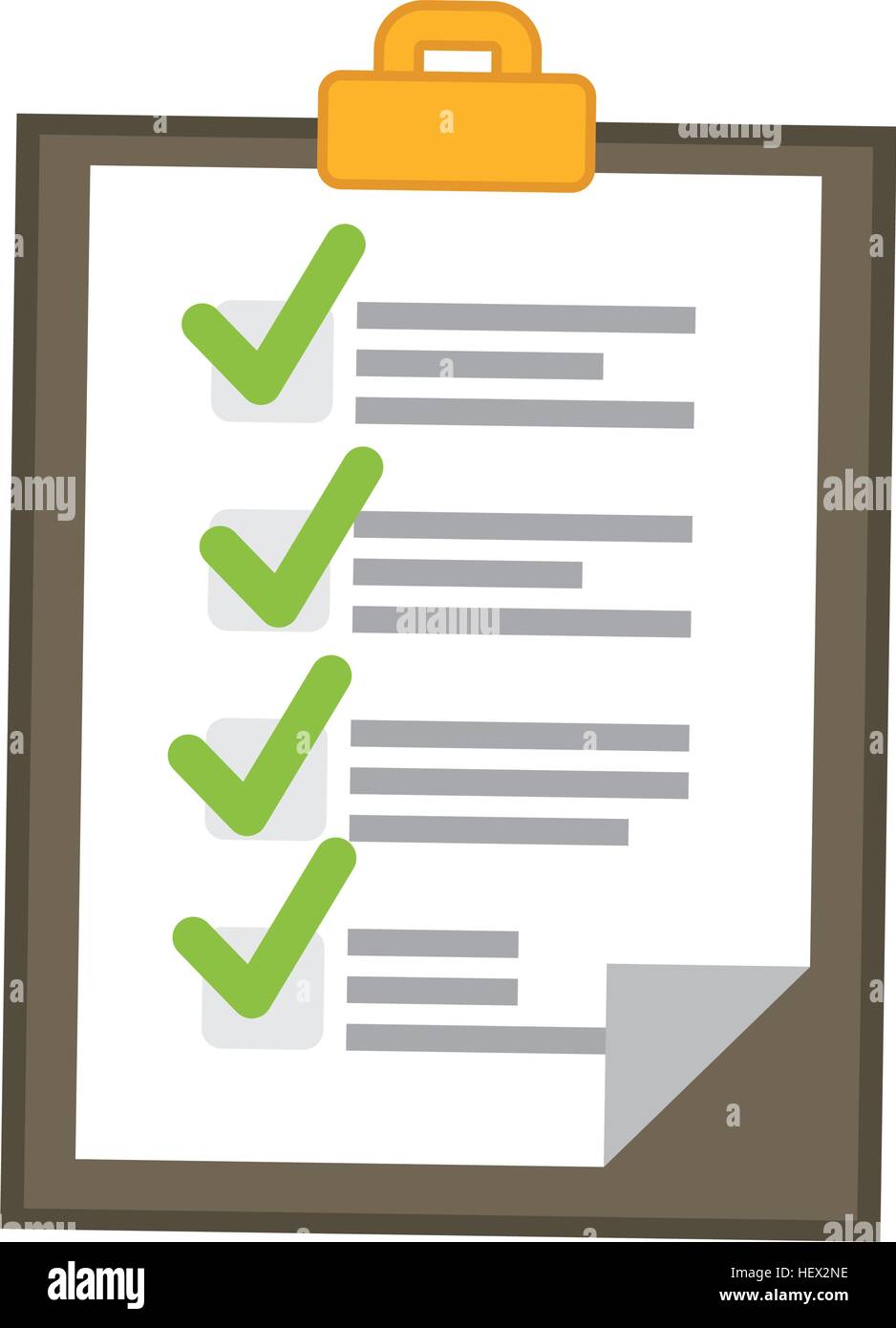 Checklist form symbol Stock Vector Image & Art - Alamy