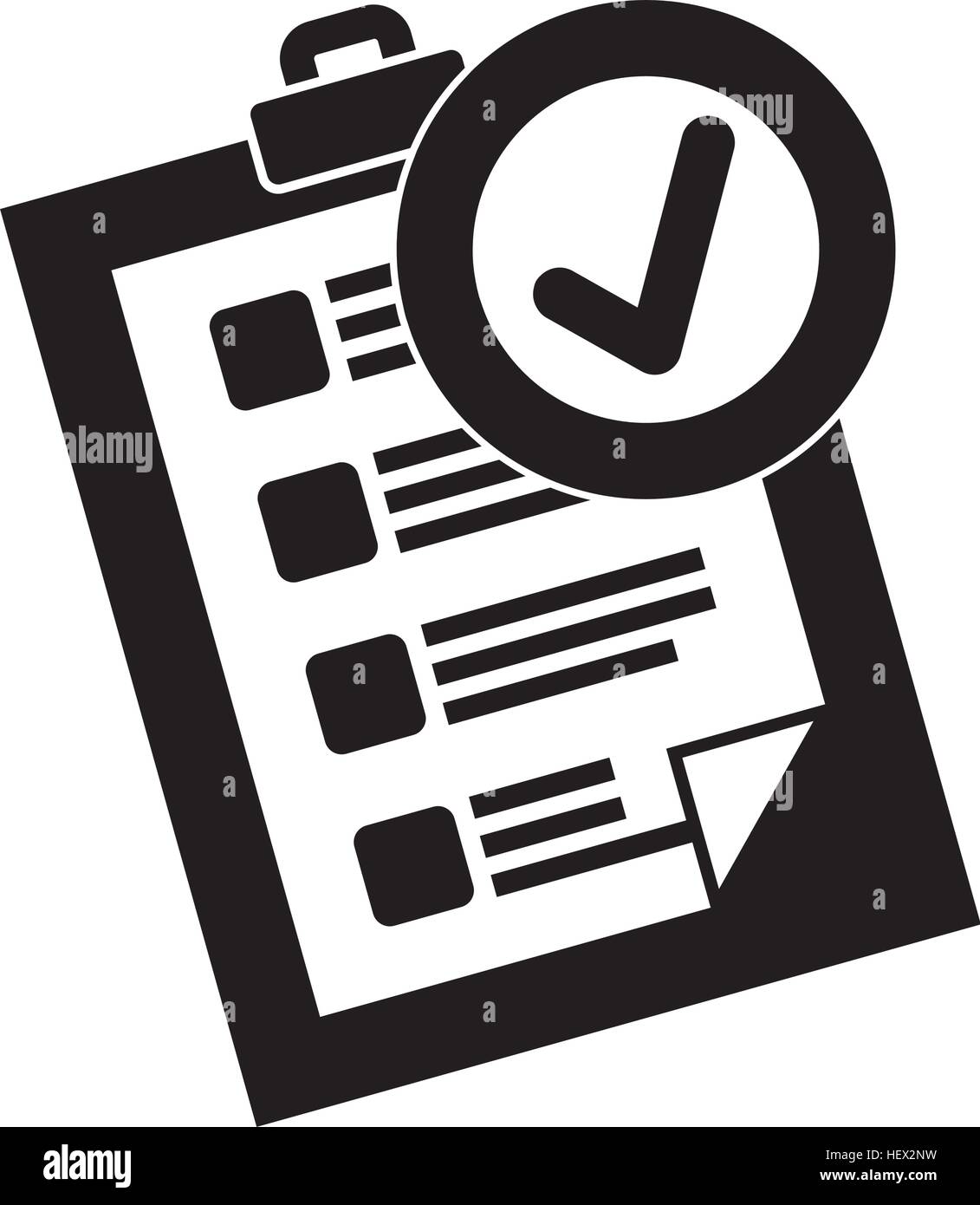 Checklist form symbol Stock Vector Image & Art - Alamy