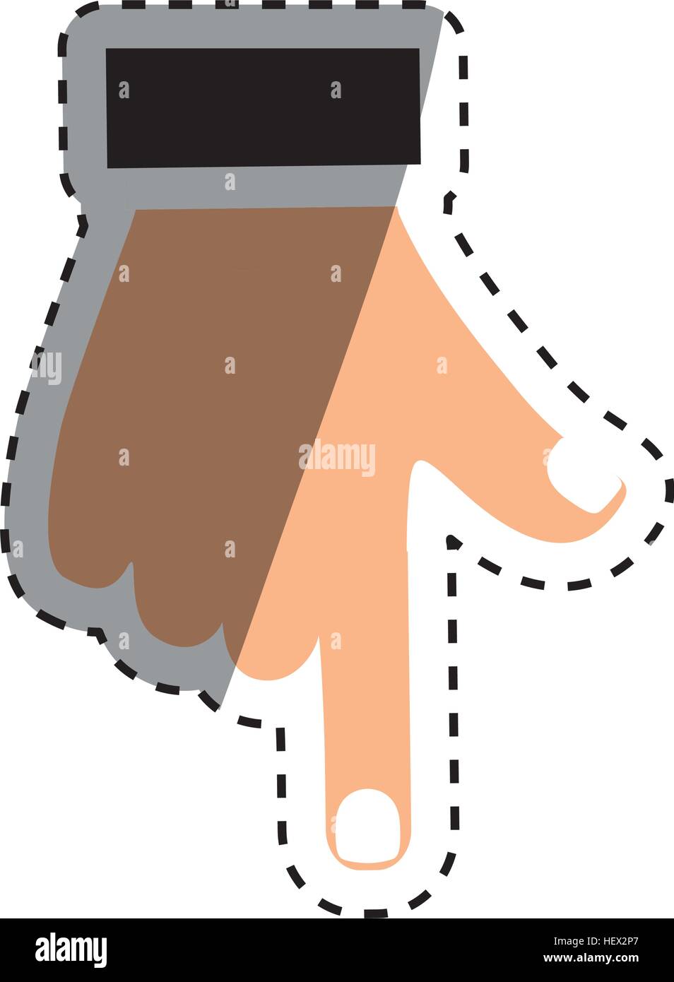 hand pointing down Stock Vector Image & Art - Alamy