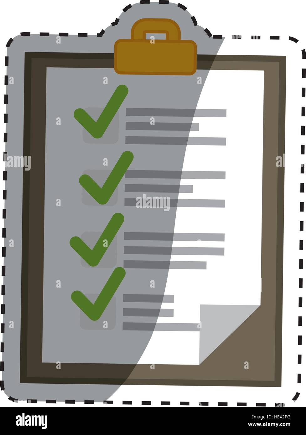 Checklist form symbol Stock Vector Image & Art - Alamy