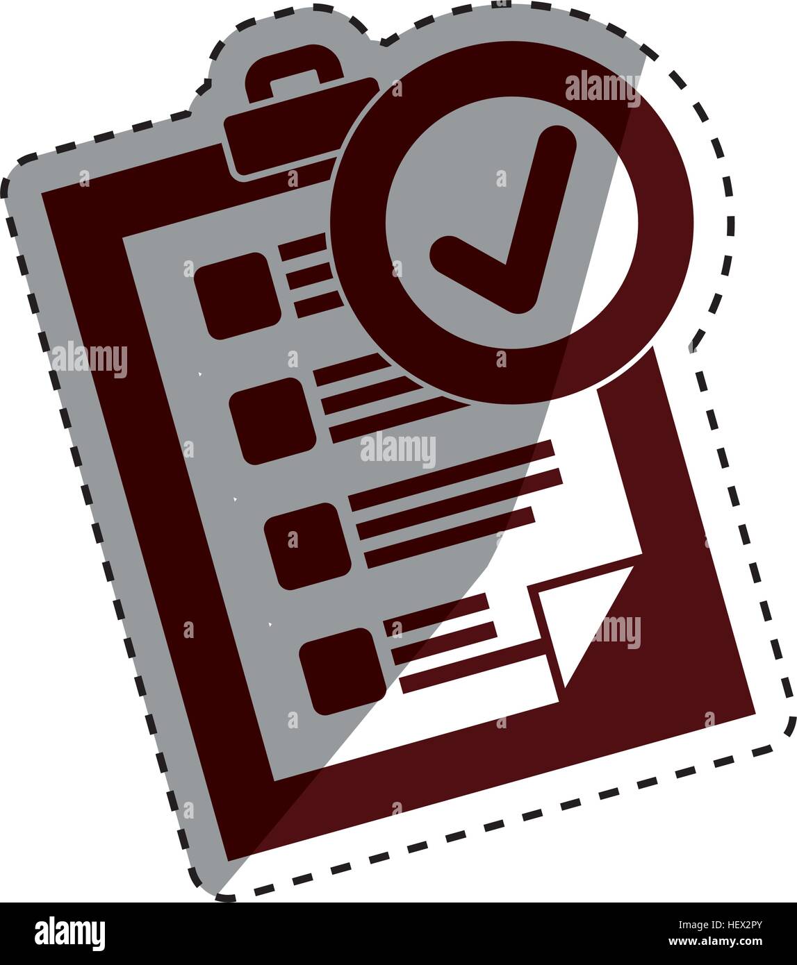 Checklist form symbol Stock Vector Image & Art - Alamy