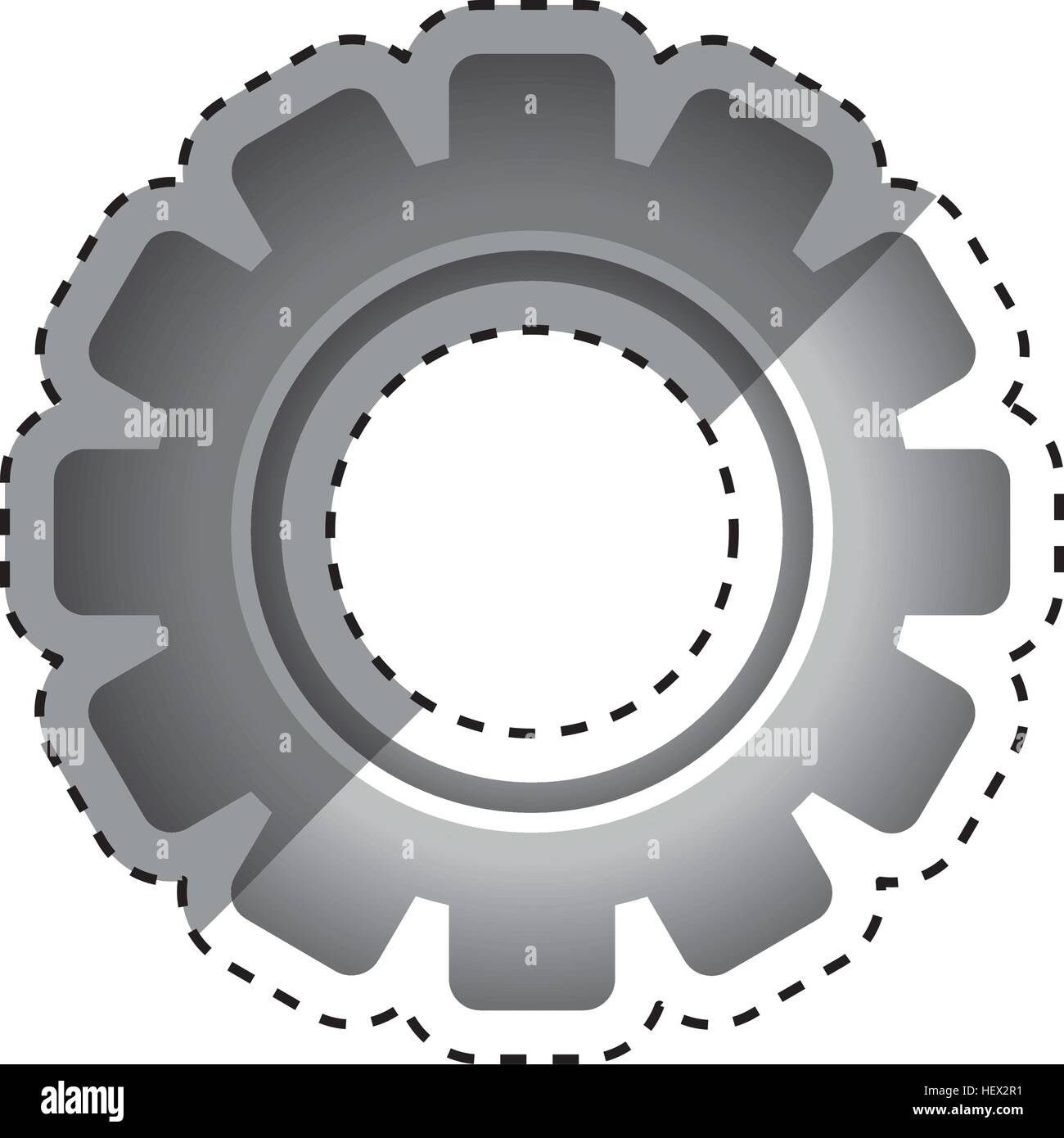 Isolated gear piece Stock Vector Image & Art - Alamy