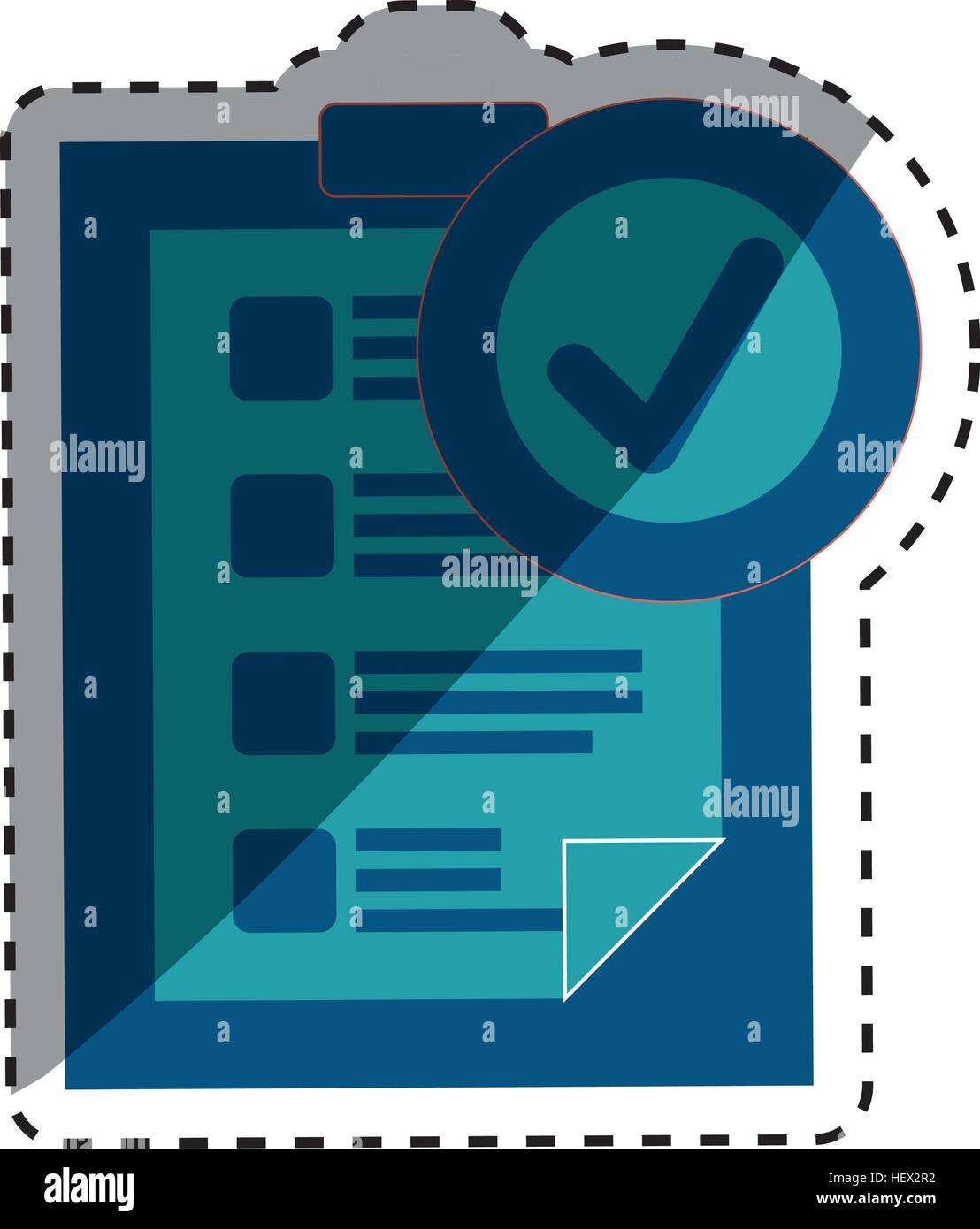 Checklist form symbol Stock Vector Image & Art - Alamy