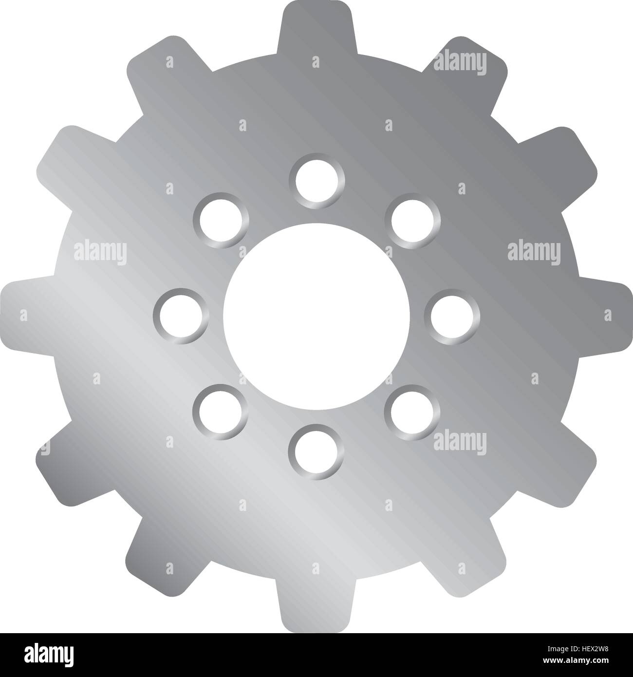 Isolated gear piece Stock Vector Image & Art - Alamy