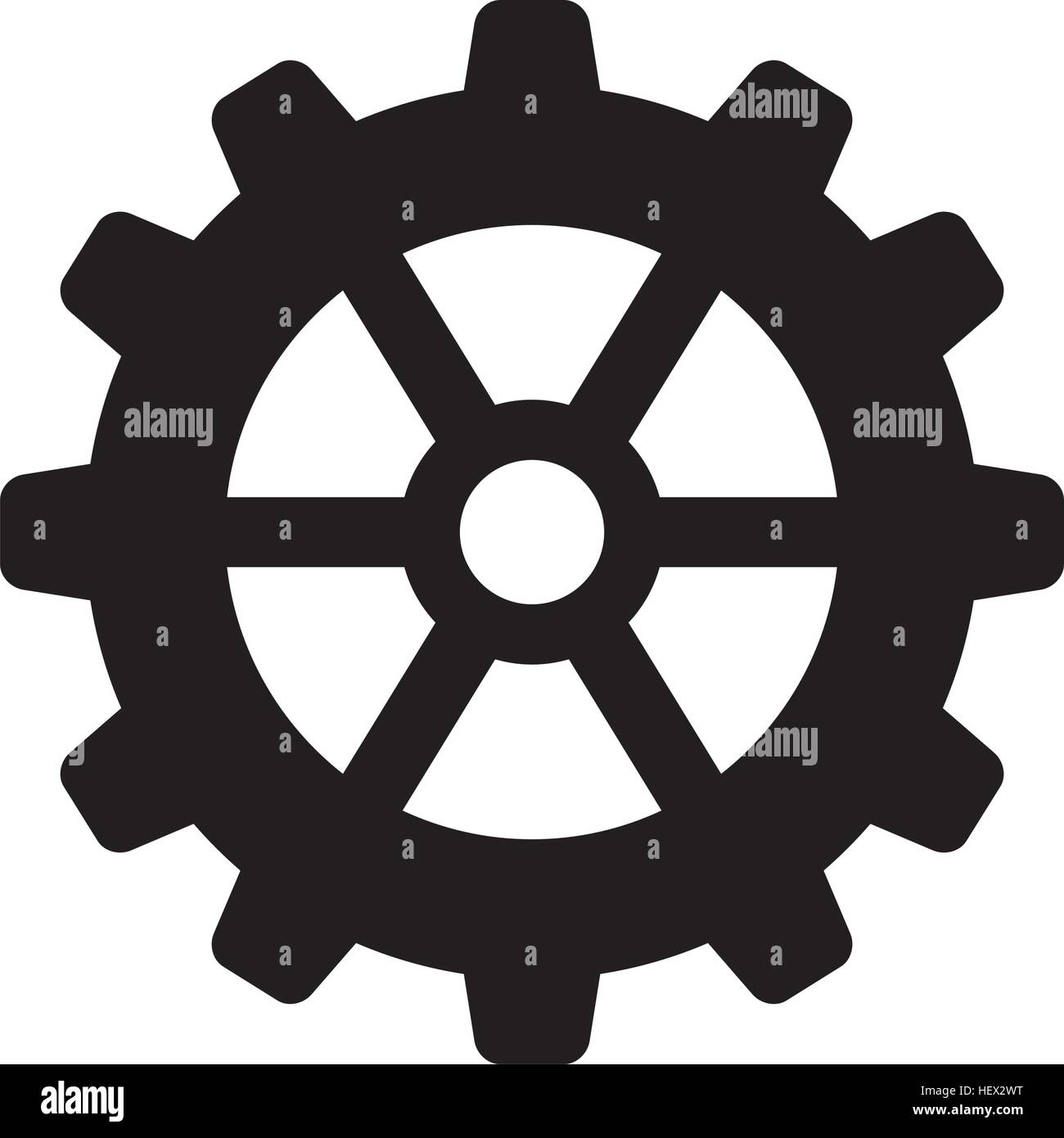 Isolated gear piece Stock Vector Image & Art - Alamy