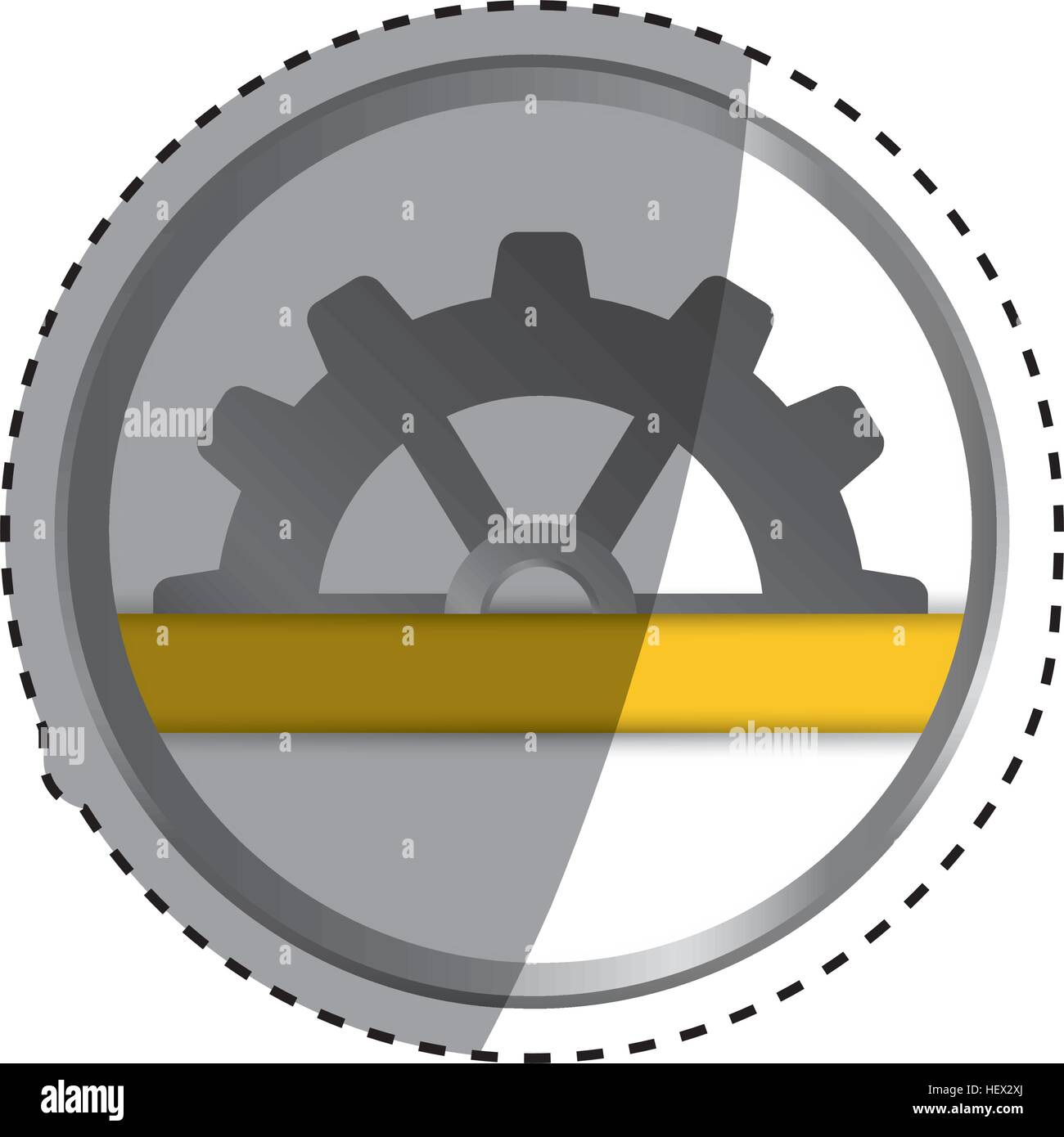 Isolated gear piece Stock Vector Image & Art - Alamy