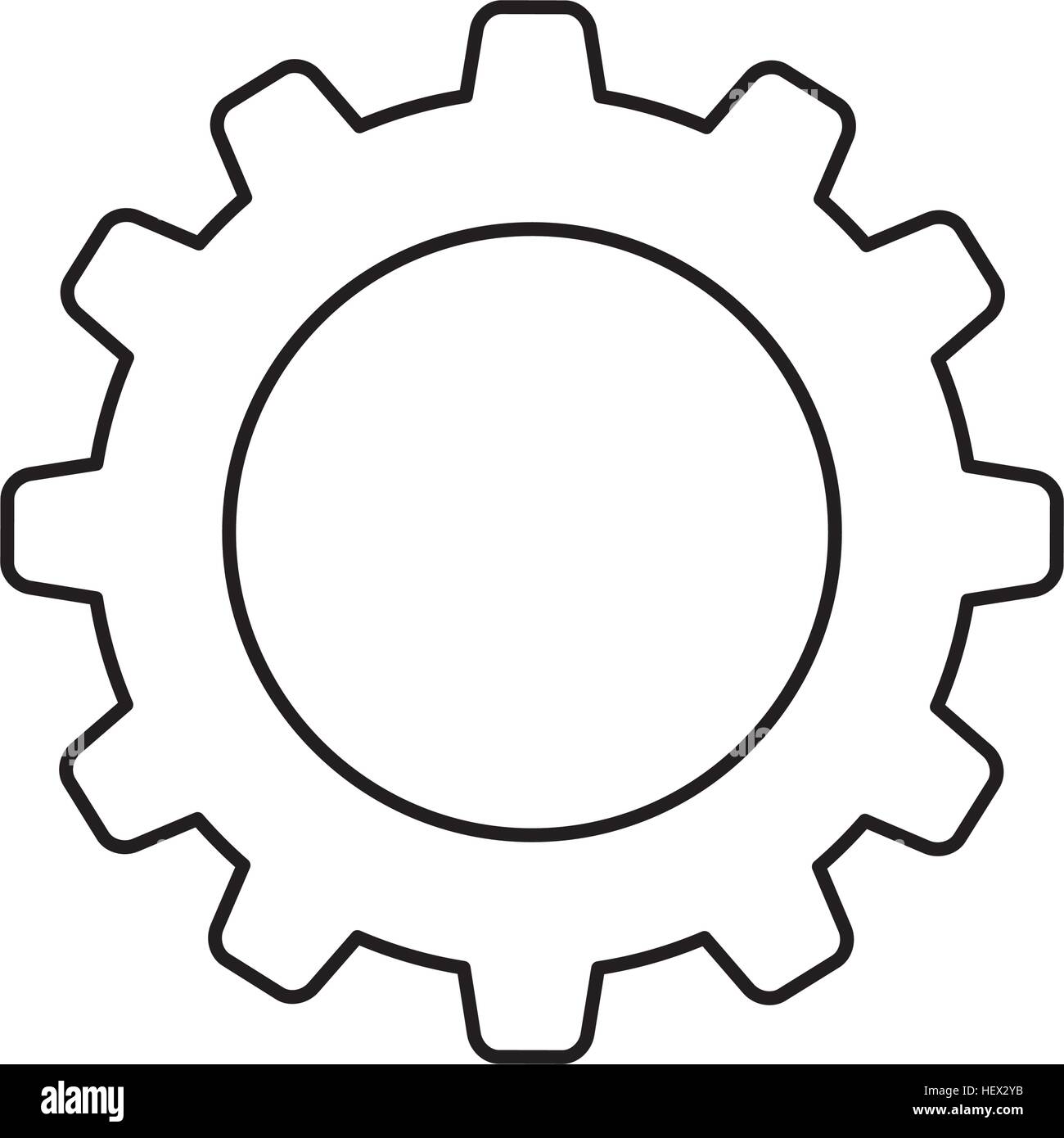 Isolated gear piece Stock Vector Image & Art - Alamy