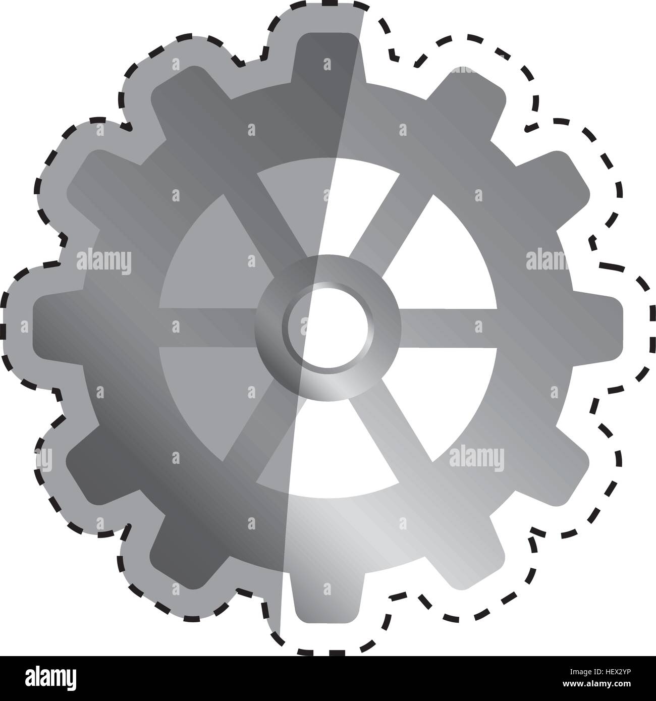 Isolated gear piece Stock Vector Image & Art - Alamy