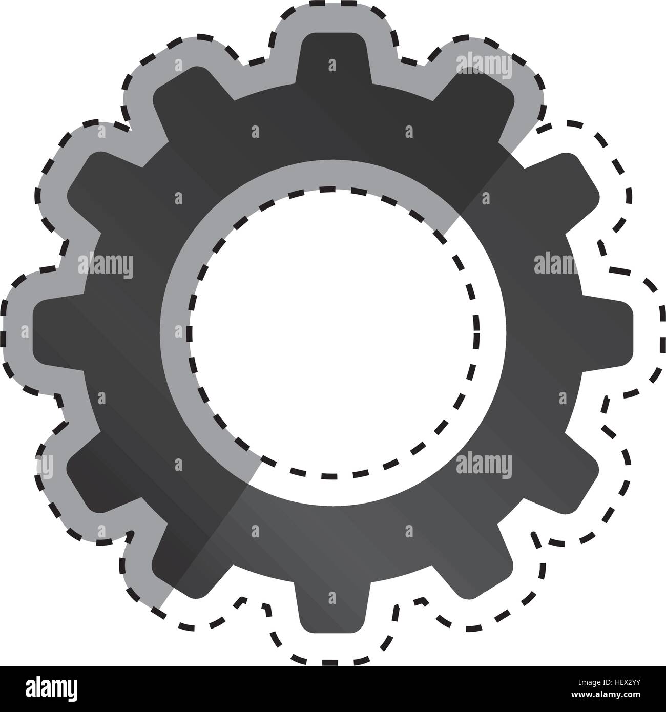 Isolated gear piece Stock Vector Image & Art - Alamy