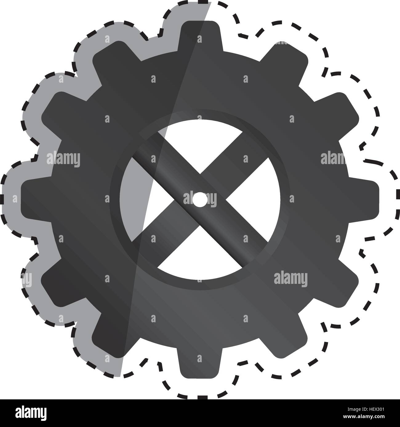 Isolated gear piece Stock Vector Image & Art - Alamy