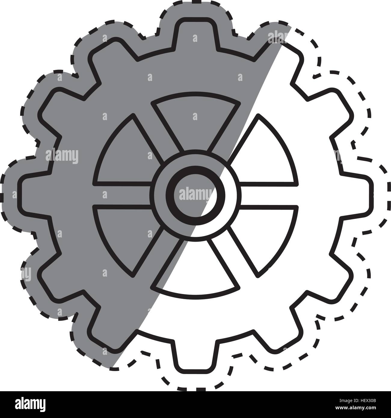 Isolated gear piece Stock Vector Image & Art - Alamy