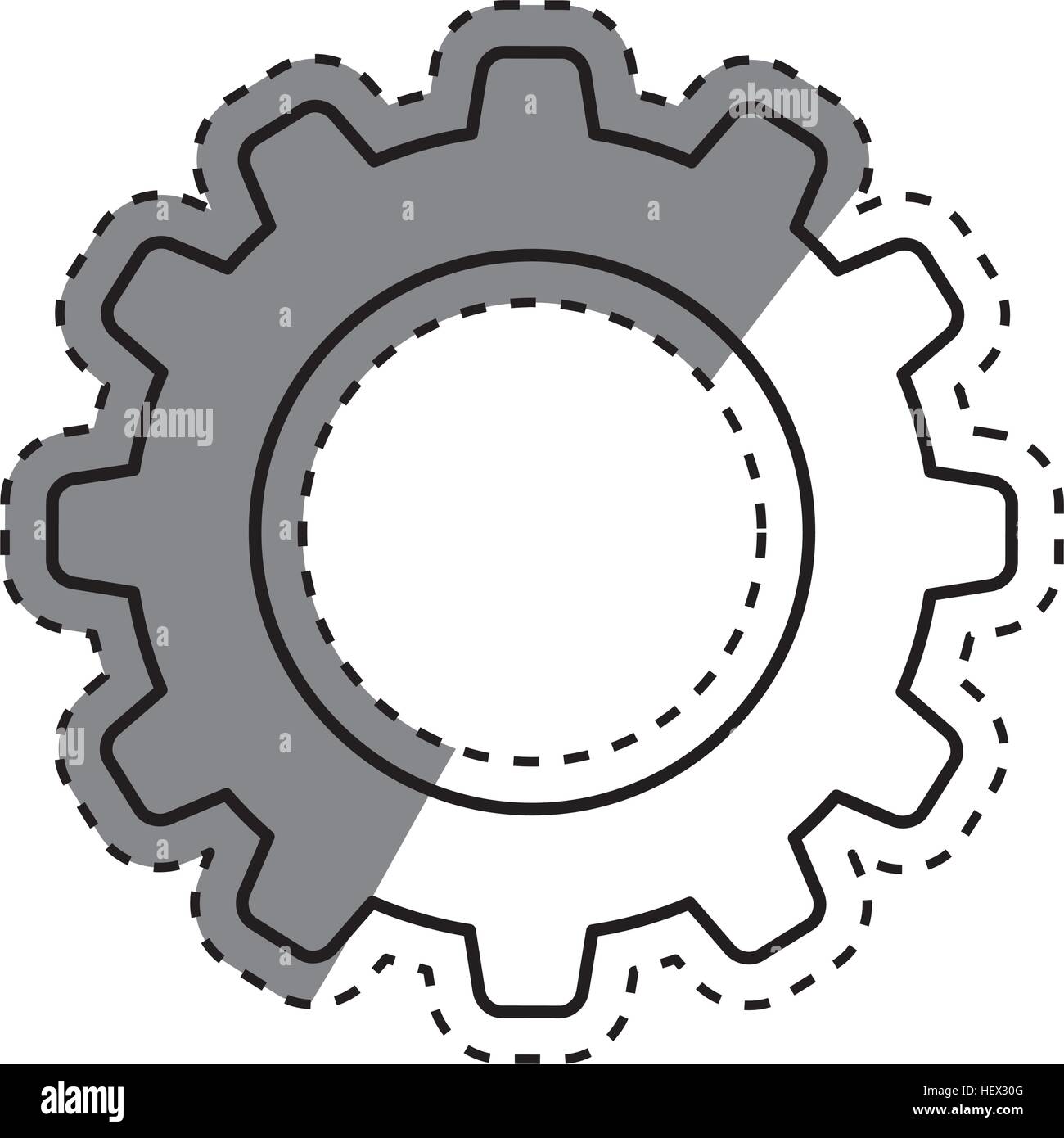 Isolated gear piece Stock Vector Image & Art - Alamy