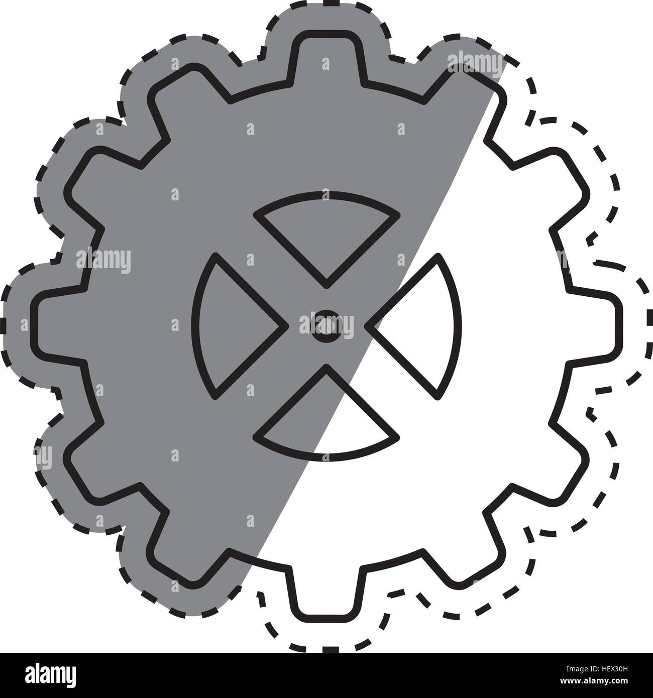 Isolated gear piece Stock Vector Image & Art - Alamy