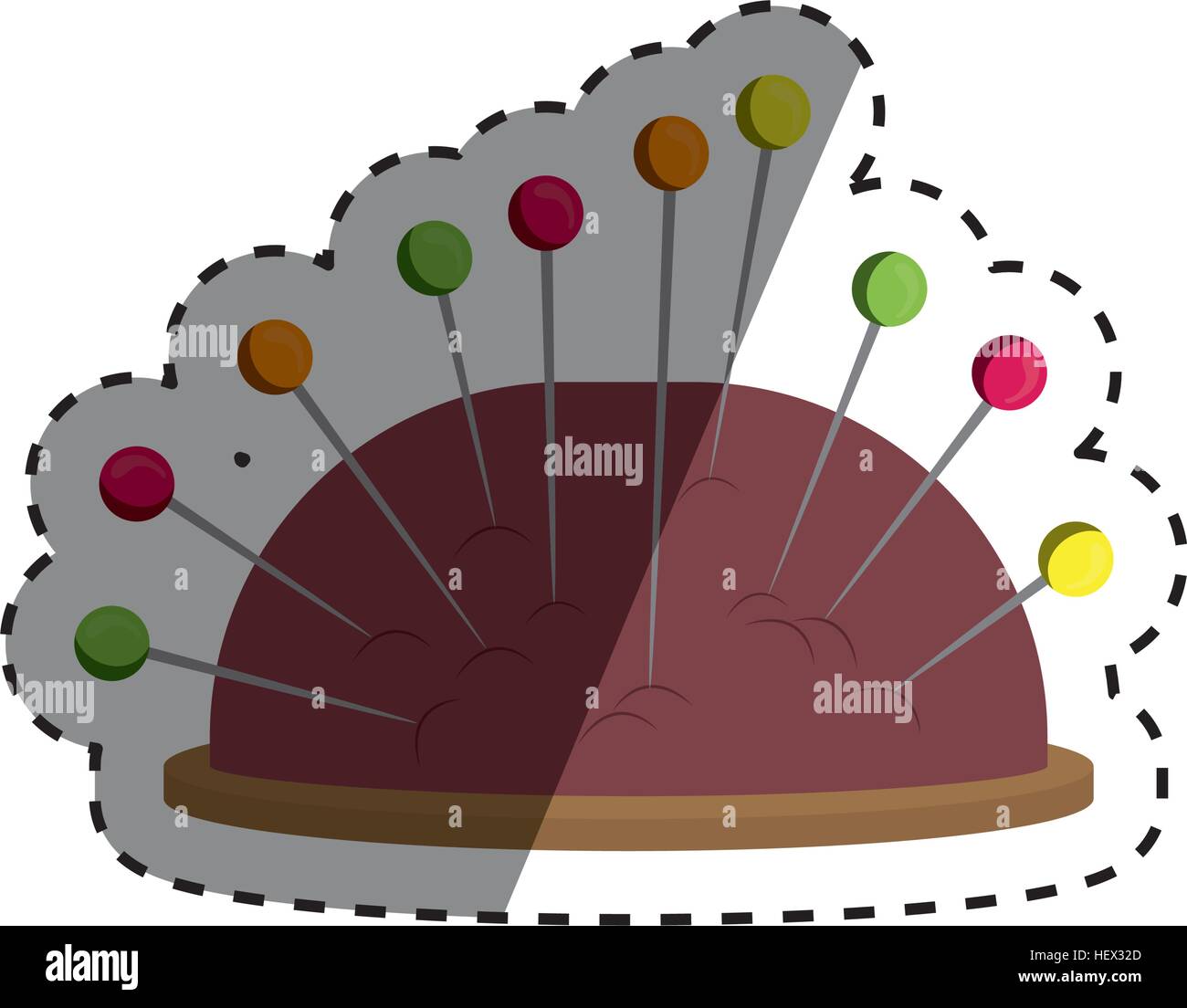 Straight pins Stock Vector Images - Alamy