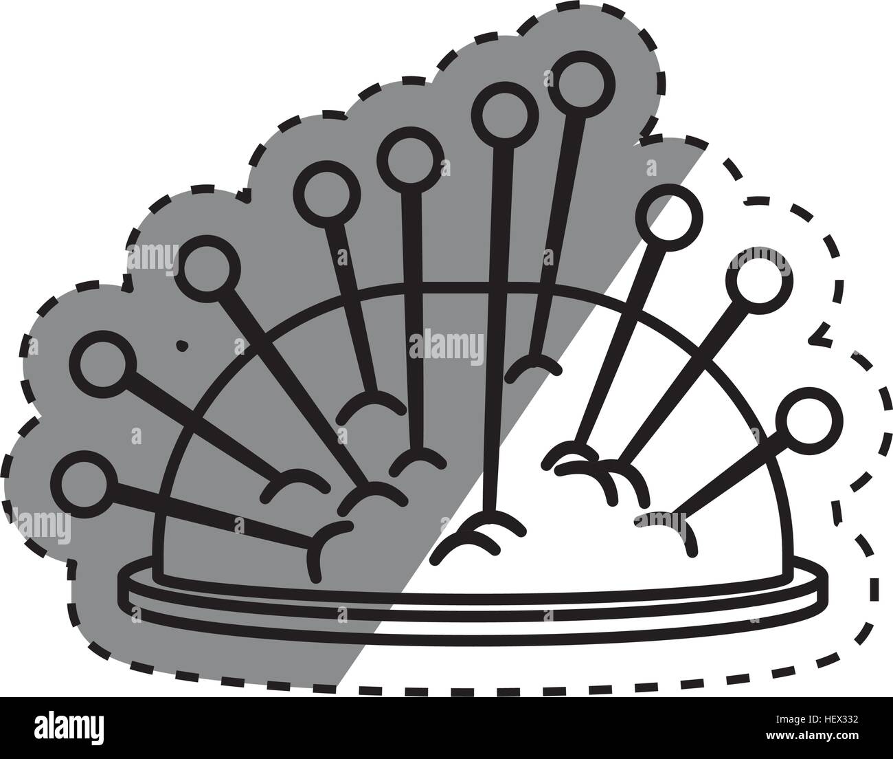 Isolated sewing pins Stock Vector Image & Art - Alamy