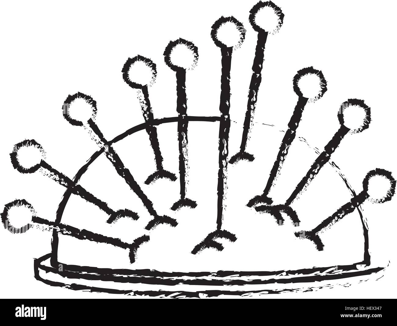 Sewing needle close up point Stock Vector Images - Alamy