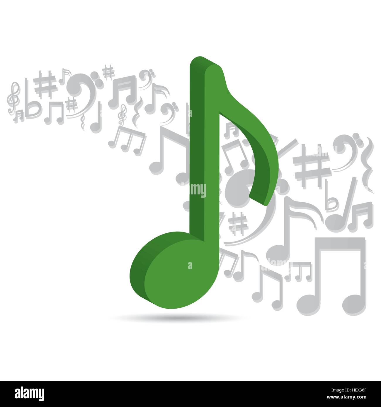 Music notes sound art Stock Vector Image & Art - Alamy