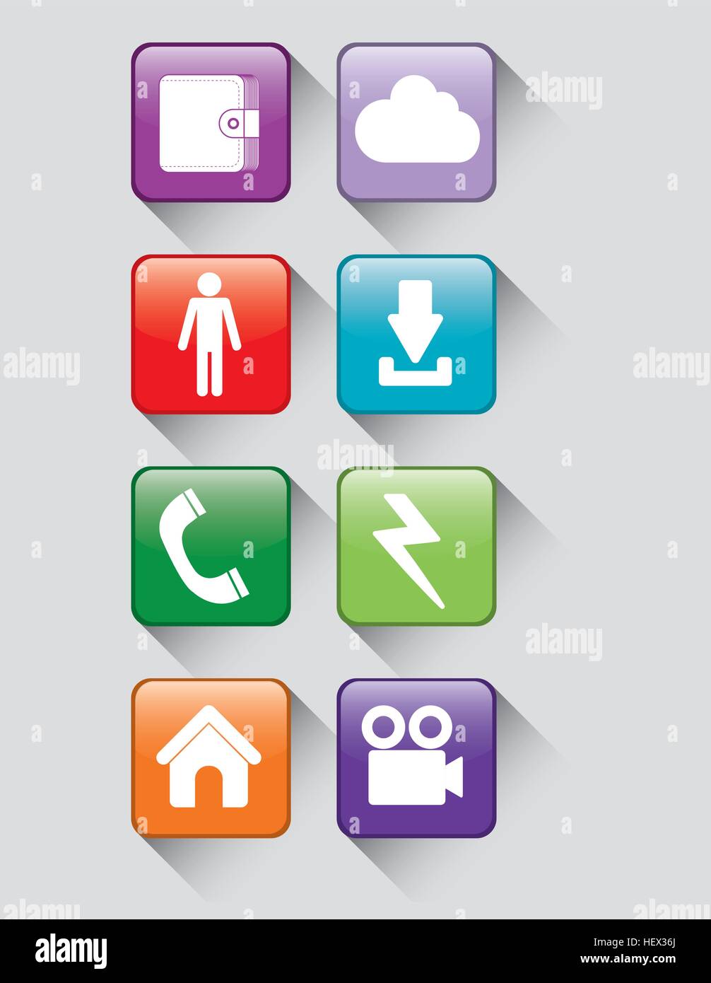 Social media and networking icons set Stock Vector Image & Art - Alamy