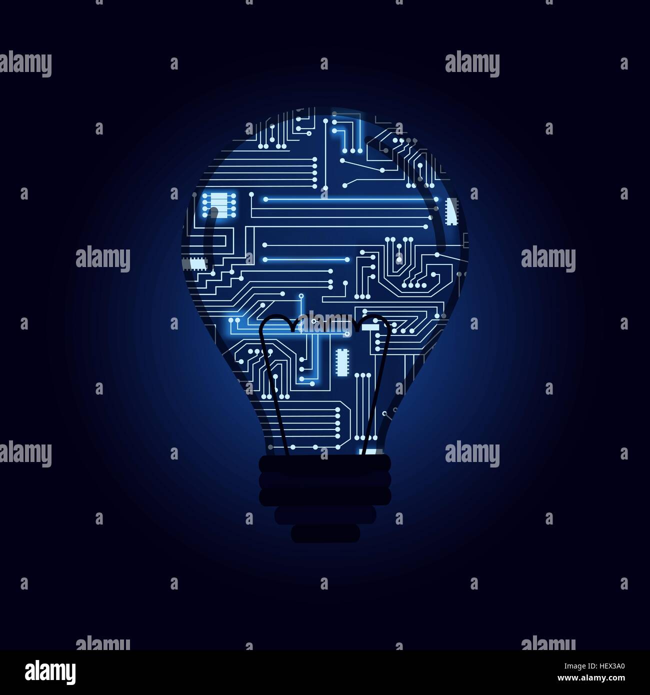 Electric circuit bulb hi-res stock photography and images - Alamy
