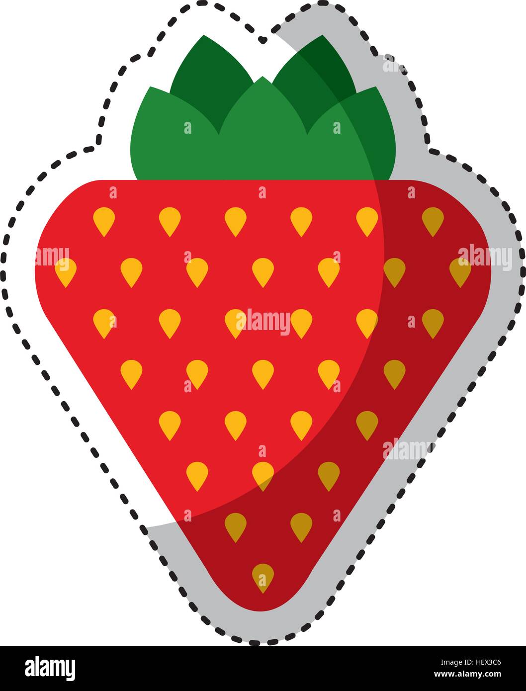 strawberry fresh fruit drawing icon vector illustration design Stock ...
