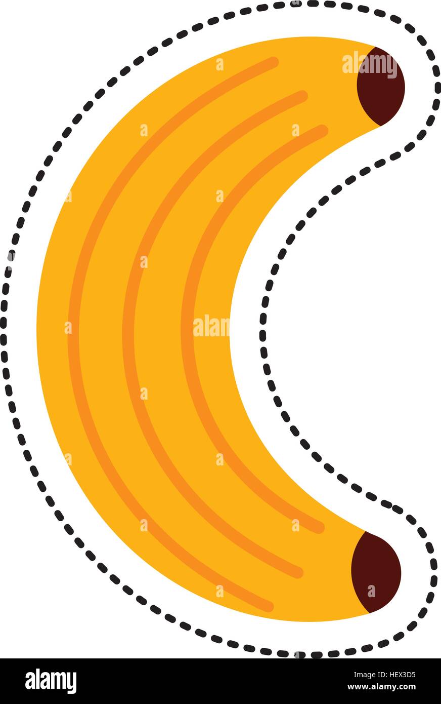 banana fresh fruit drawing icon vector illustration design Stock Vector ...