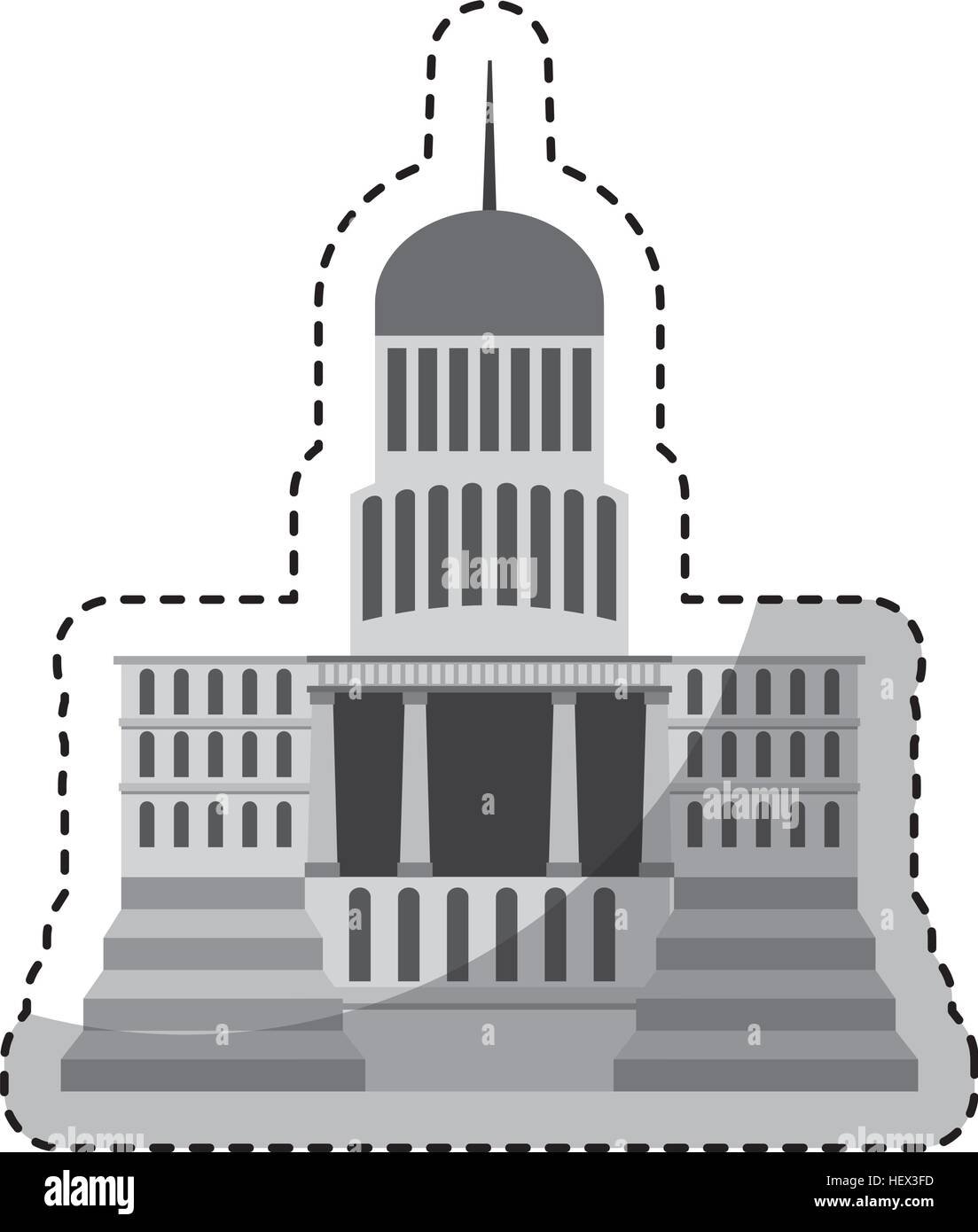 Column of the congress Stock Vector Images - Alamy