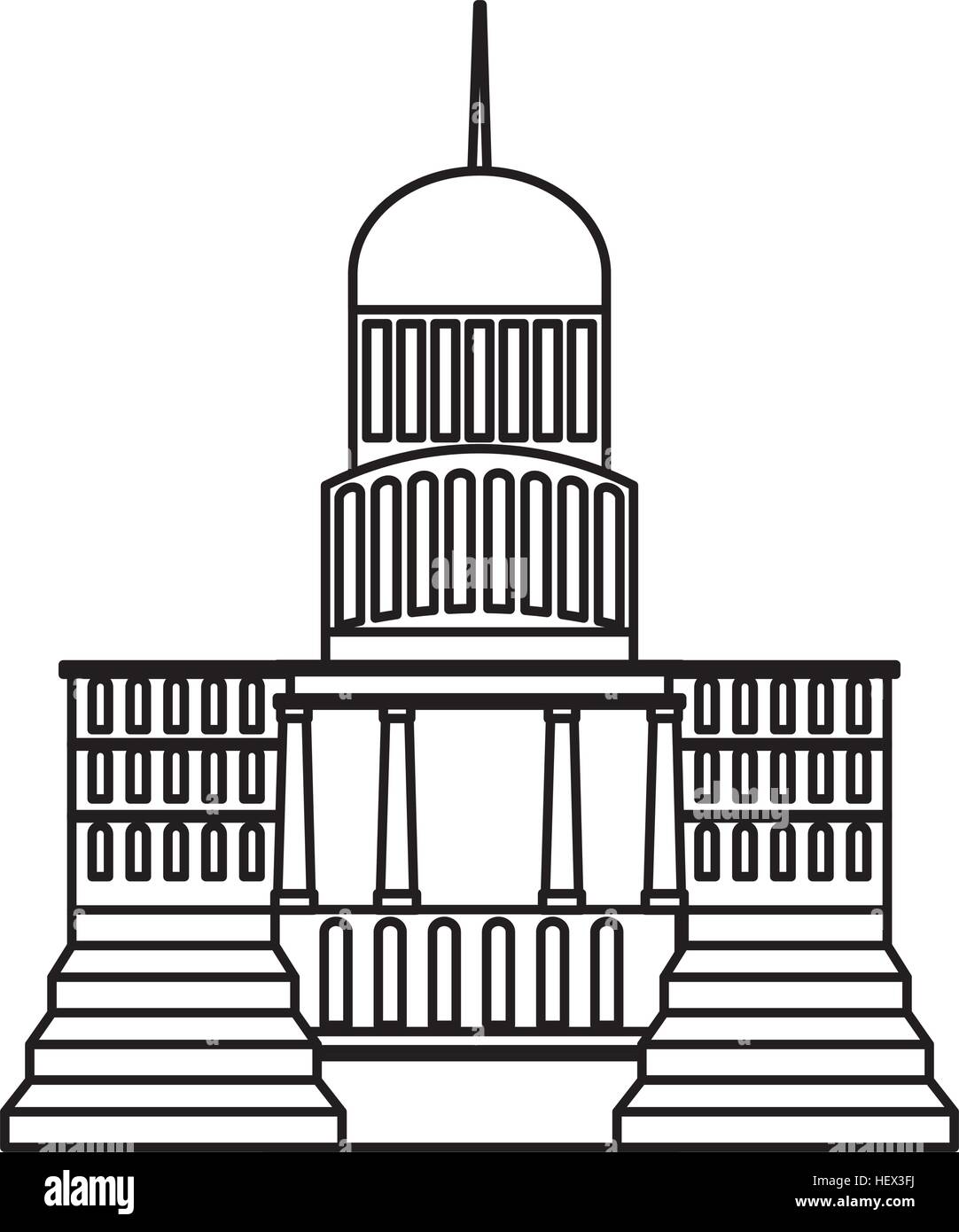 government building isolated icon vector illustration design Stock ...