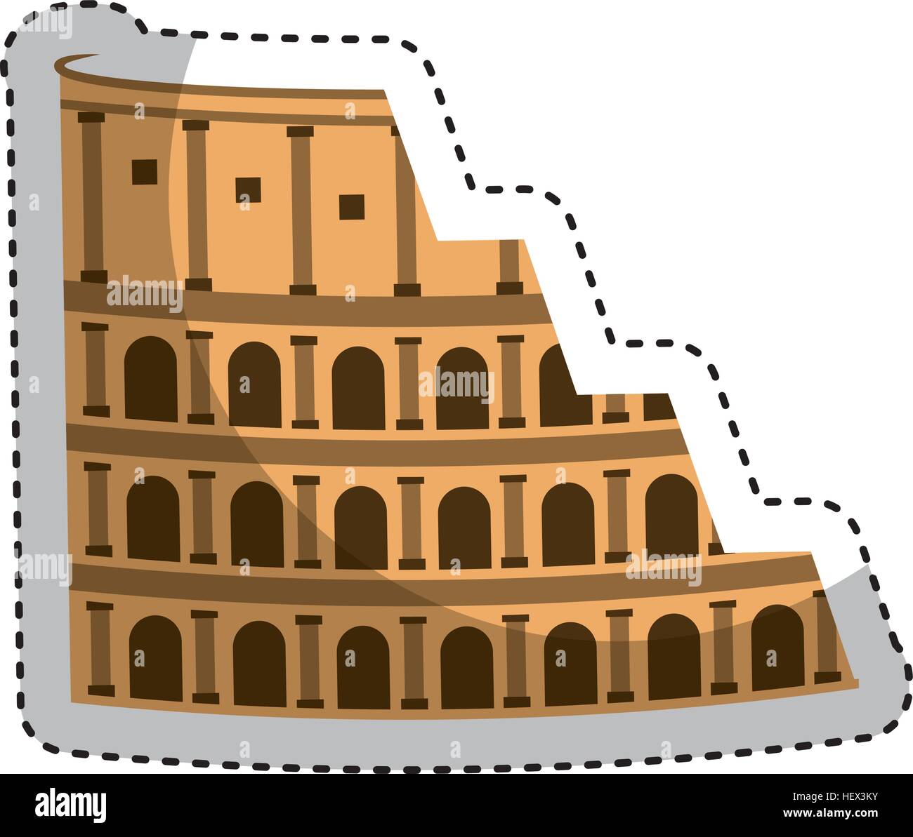 coliseum roman isolated icon vector illustration design Stock Vector ...