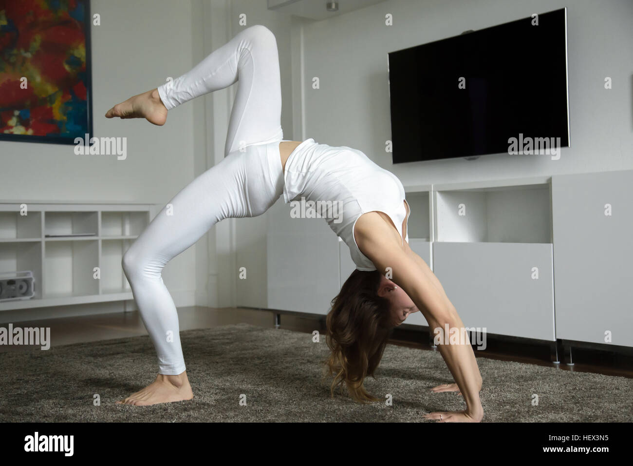 One legged Wheel Stock Photo - Alamy