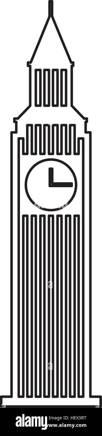 big ben building isolated icon vector illustration design Stock Vector ...