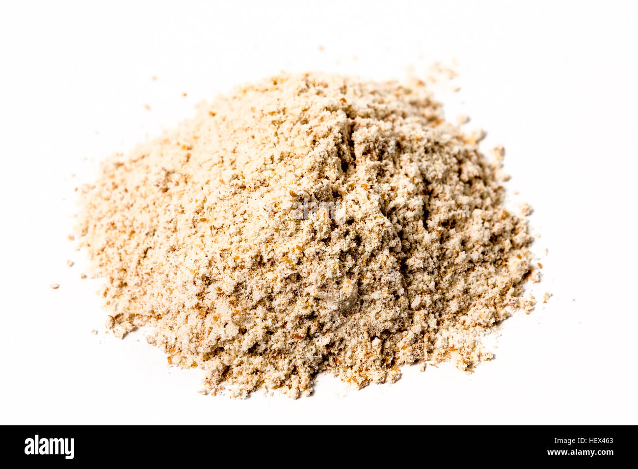 Whole wheat flour isolated on white background Stock Photo - Alamy