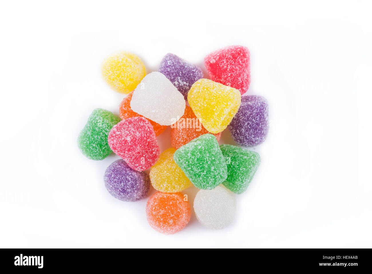 Spice drop candy isolated on white background Stock Photo - Alamy
