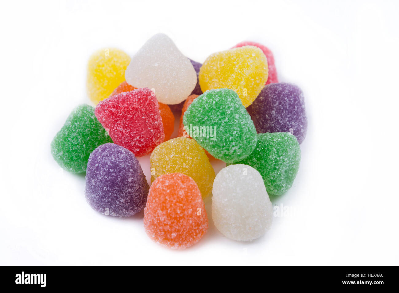 Spice drop candy isolated on white background Stock Photo - Alamy