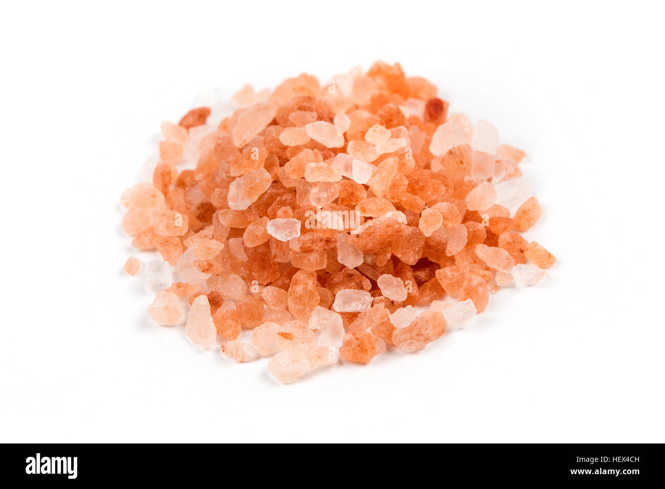 Pink Himalayan salt isolated on white background Stock Photo - Alamy