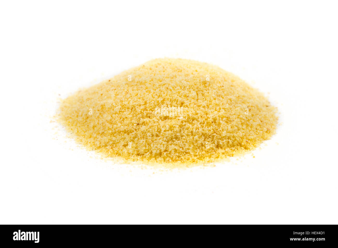 Semolina flour isolated on white background Stock Photo - Alamy
