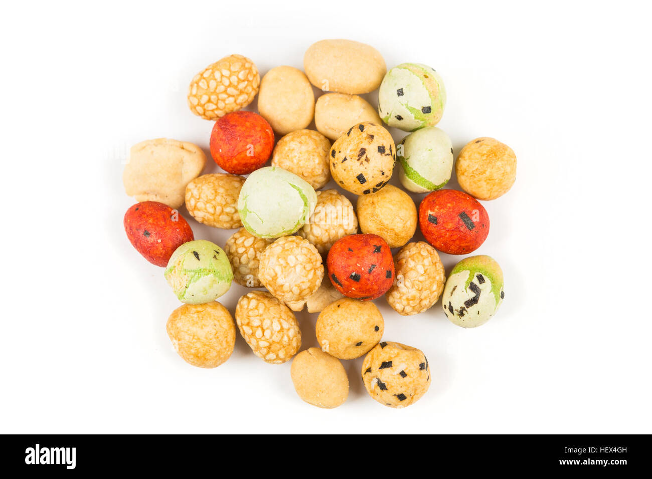 Samurai peanut mix isolated on white background Stock Photo - Alamy