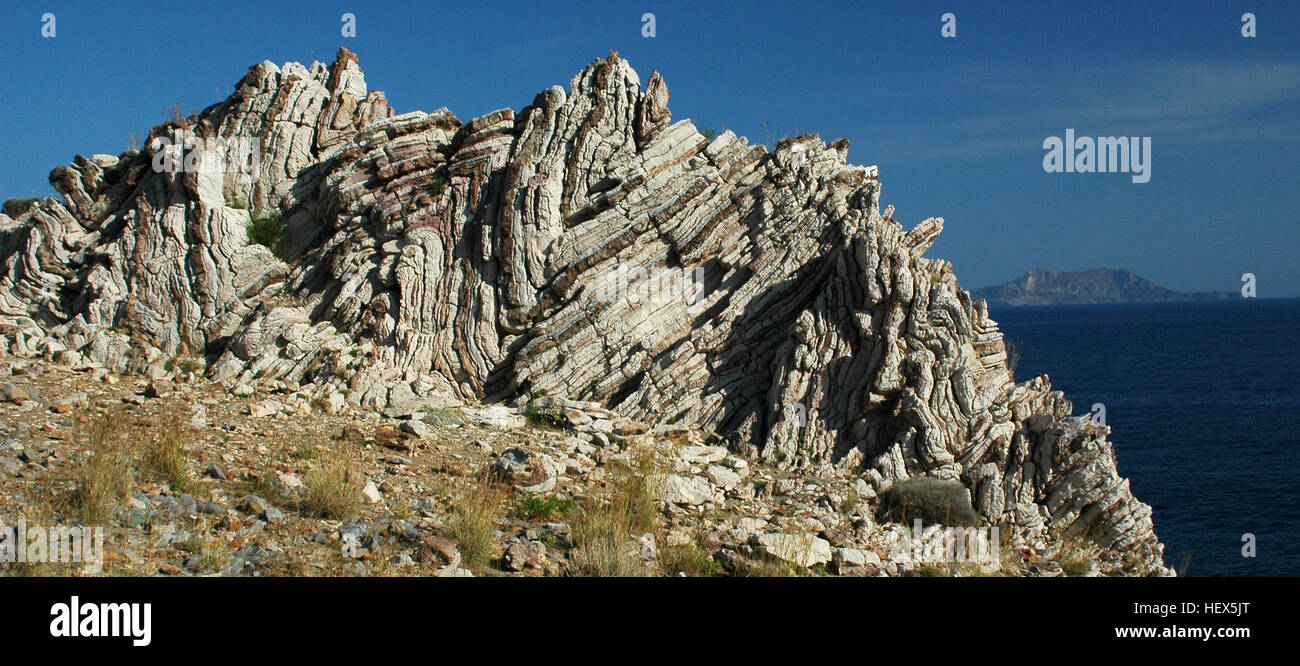 Folded miocene sedimentary rocks hi-res stock photography and images - Alamy