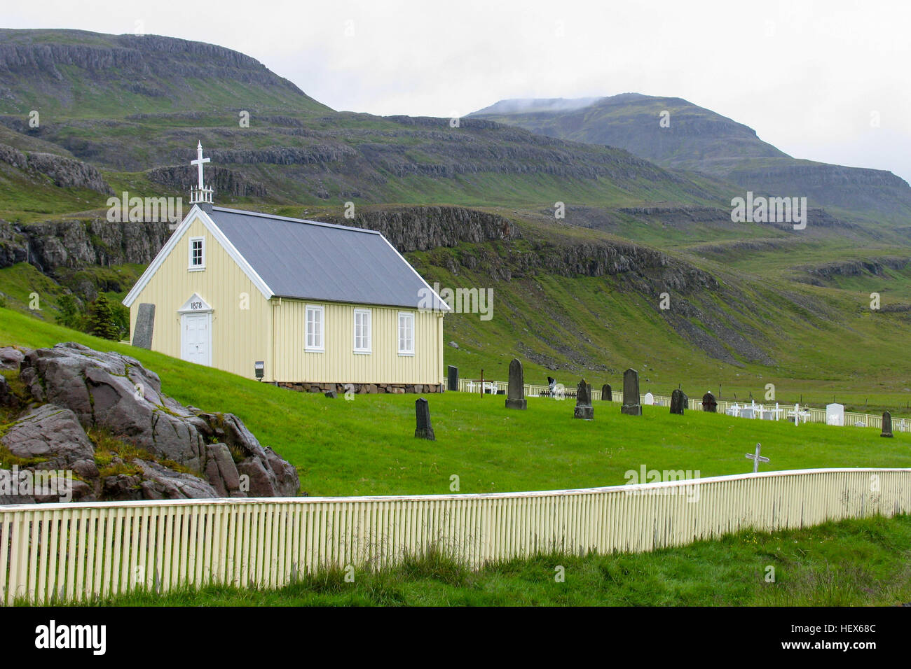 Little church, Iceland Stock Photo - Alamy