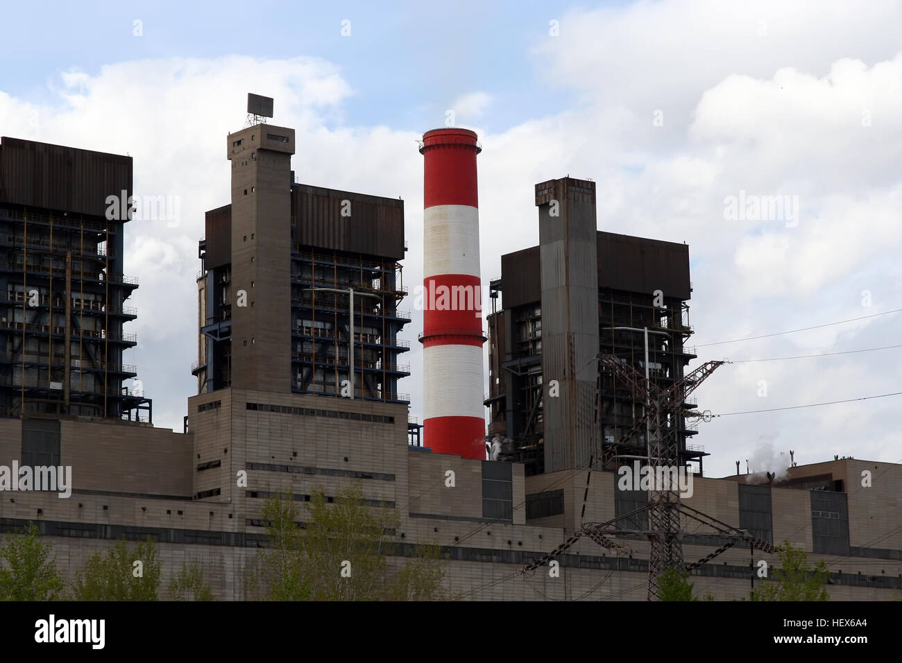 Power plant. Old coal power plant Stock Photo - Alamy