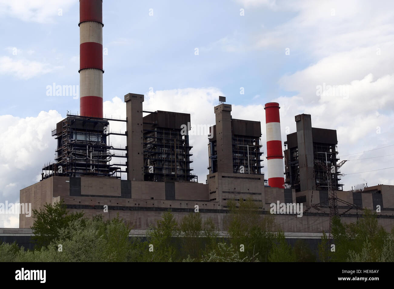 Power plant. Old coal power plant Stock Photo - Alamy