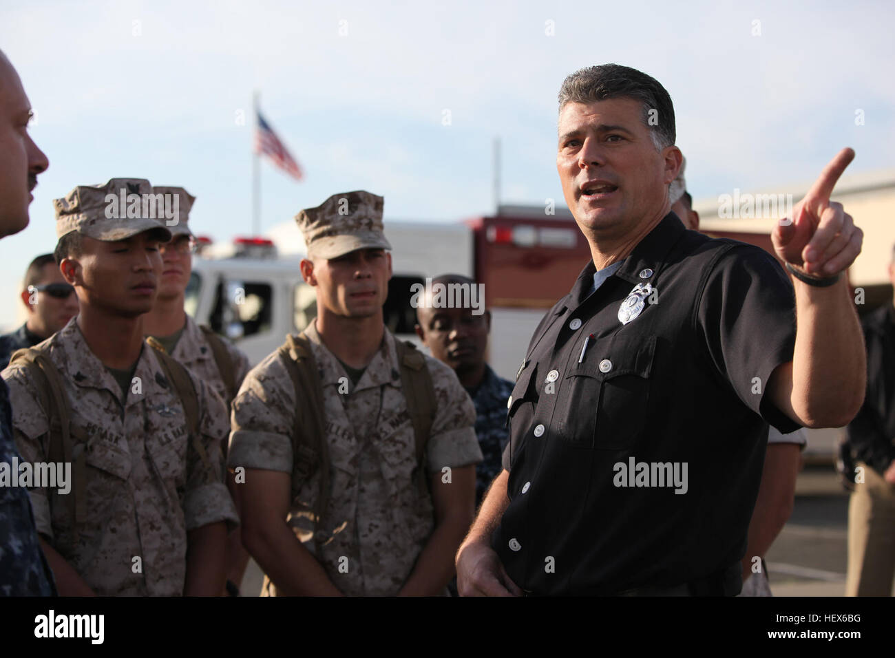 Lt. Dominic Ottoboni, with the San Francisco Fire Department, teaches ...