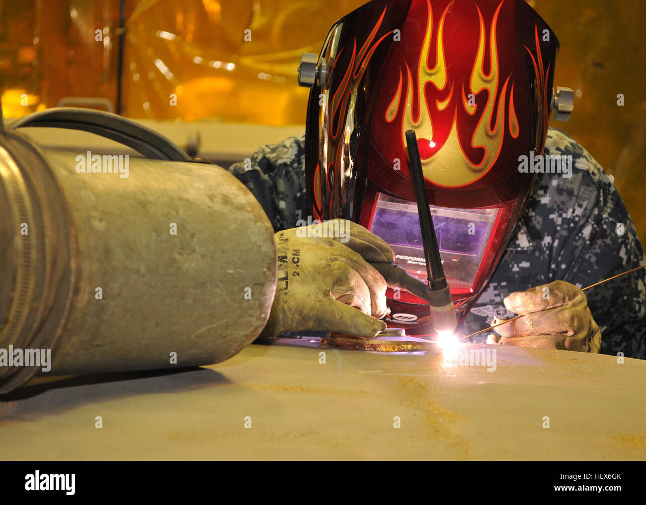 Petty Officer 2nd Class Dustin Roswell, aviation structural mechanic ...