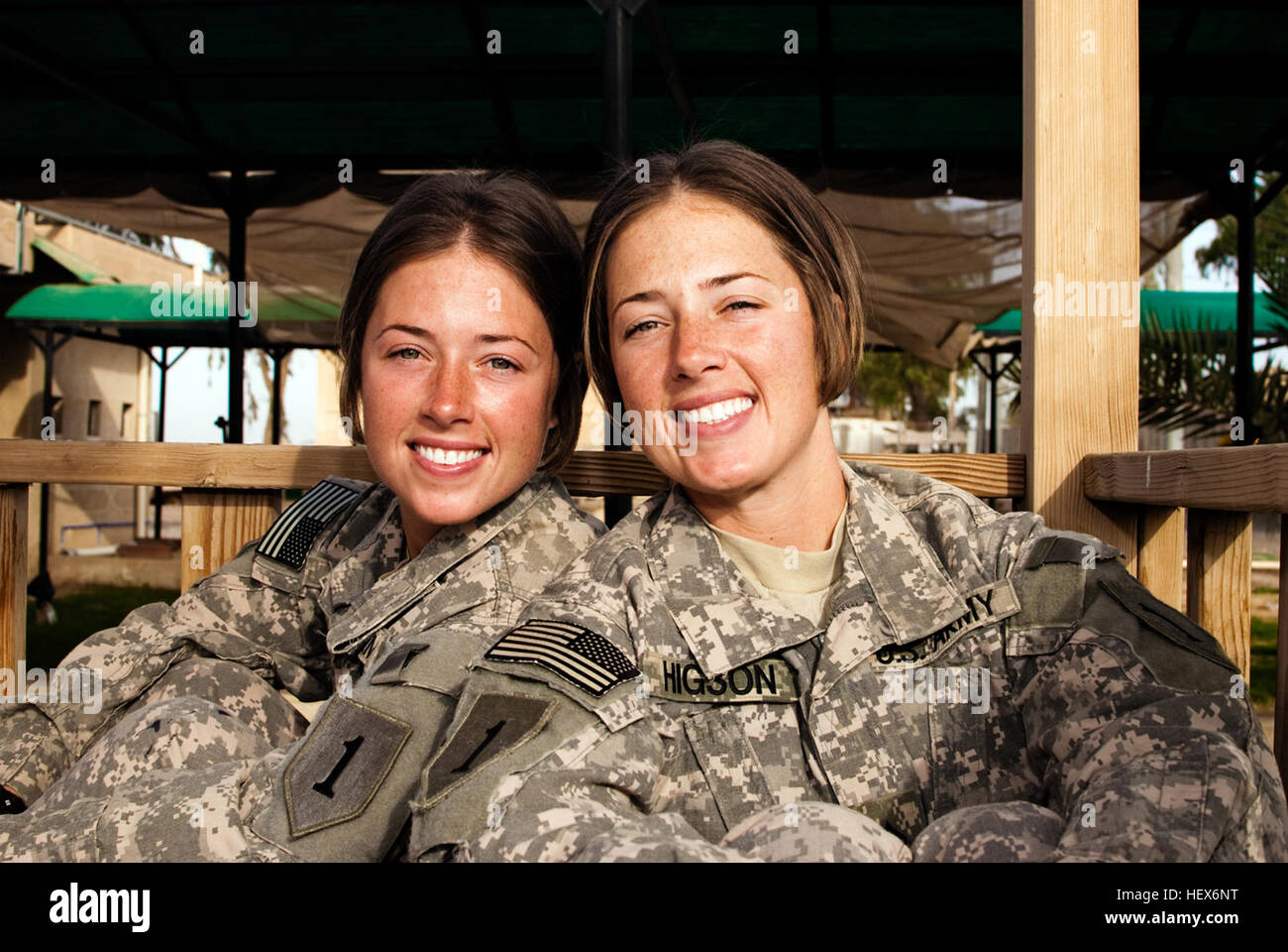 Pfc. Lane Higson and Pfc. Casey Higson, identical twins serving in Iraq ...