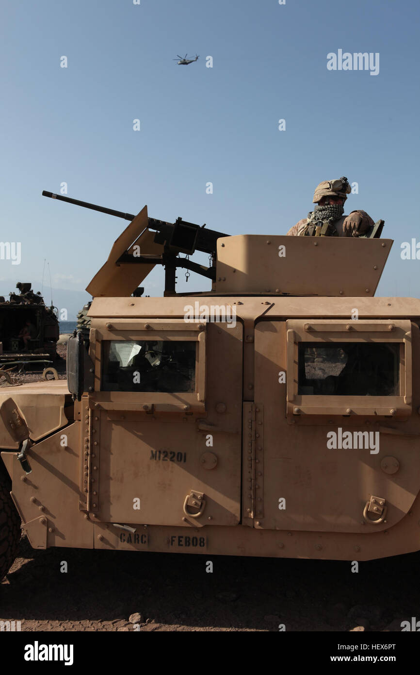 Corporal Xavier Quinn, tank gunner with Company L, Battalion Landing ...