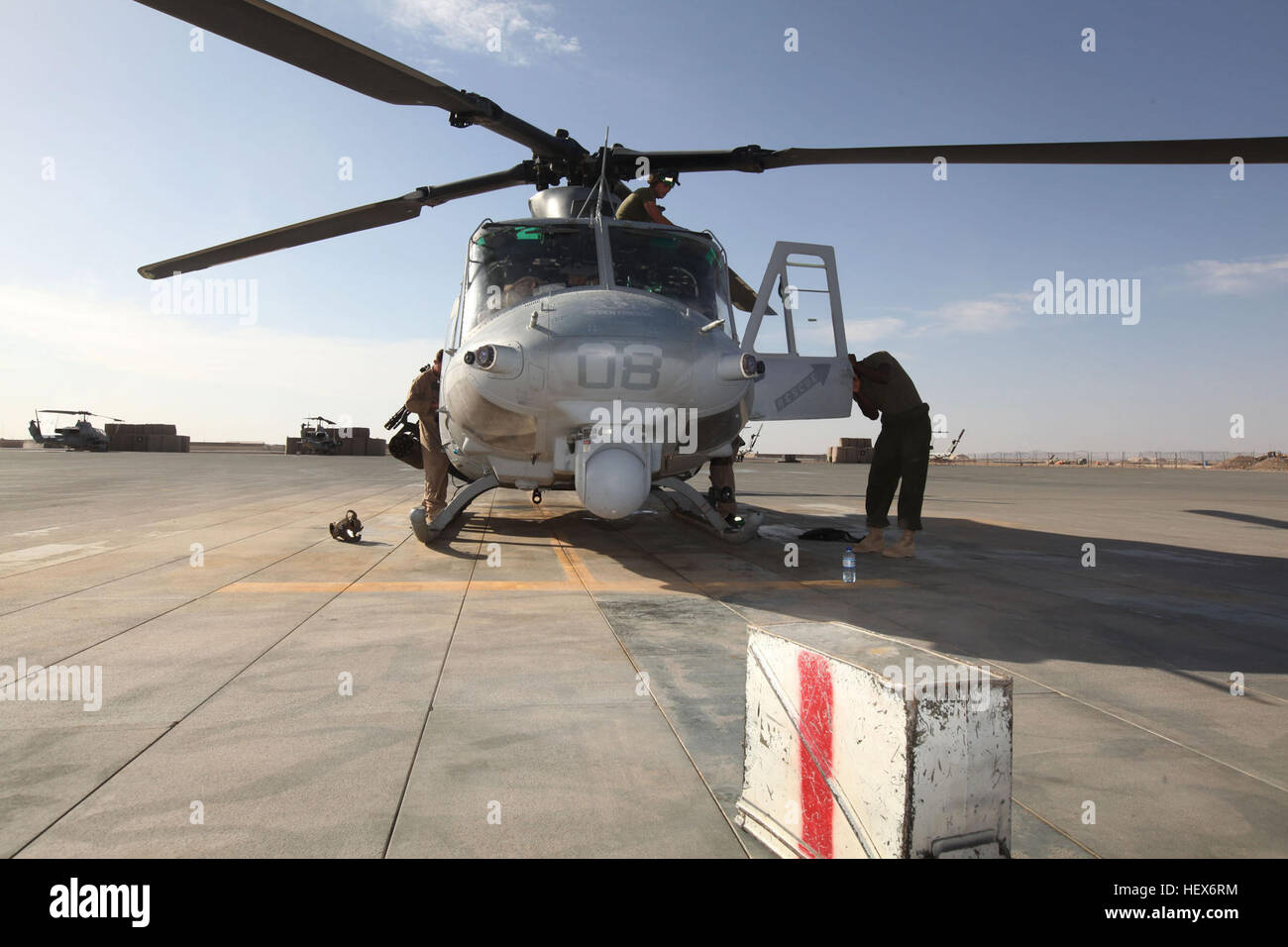 Marines with Marine Light Attack Helicopter Squadron 369, 3rd Marine ...