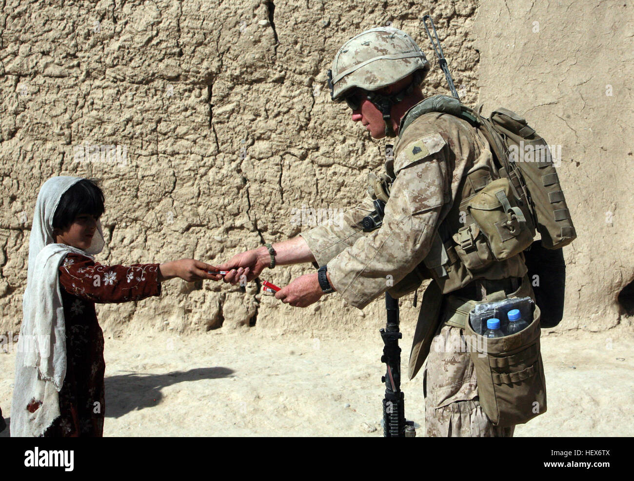 Sergeant Joshua Gray, a squad leader with 81 Millimeter Mortars Platoon ...