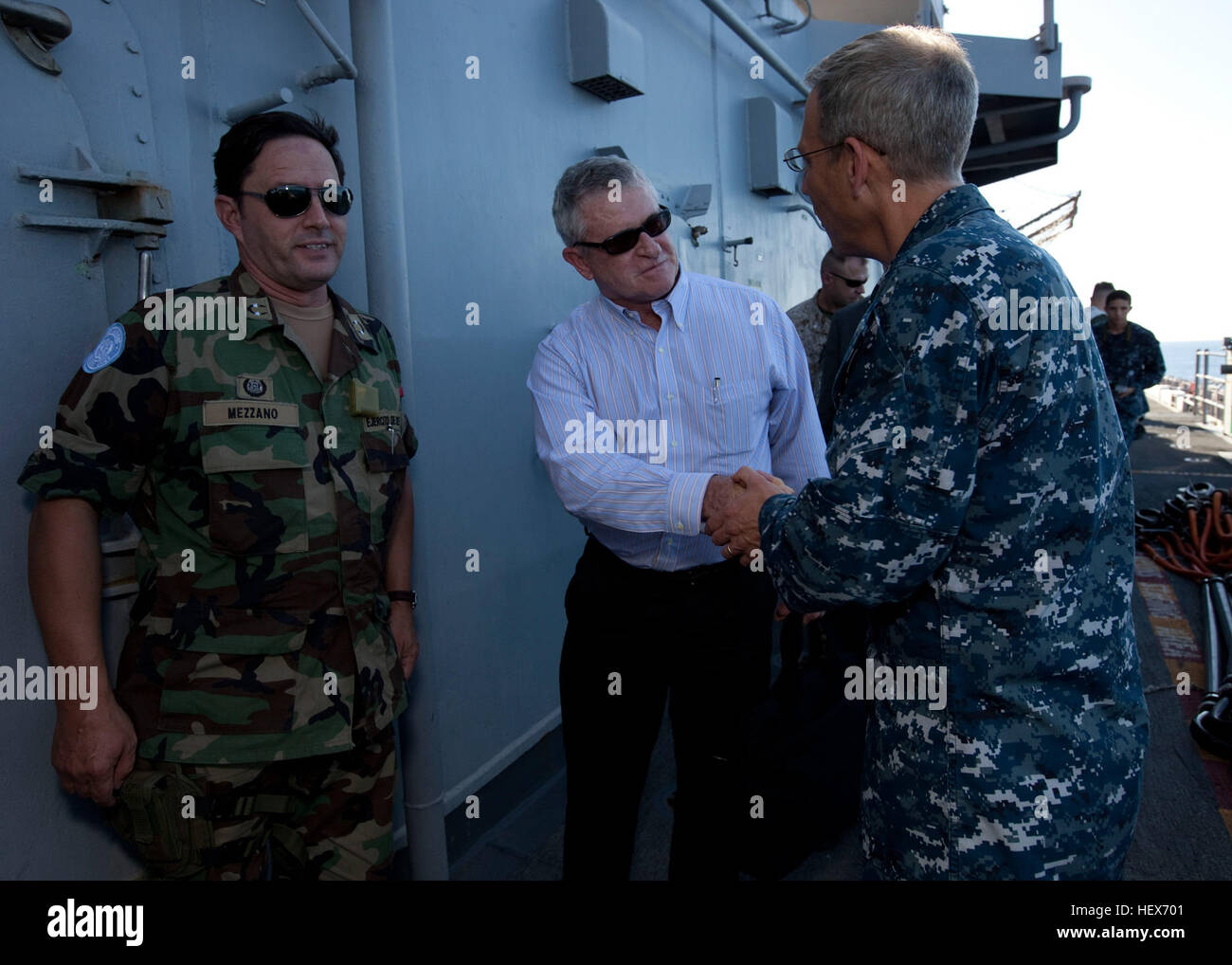 U.S. Navy Capt. Thomas M. Negus, commodore of Operation Continuing ...